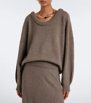 LISA YANG Doria Cashmere Sweater - Grey