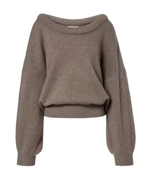 LISA YANG Doria Cashmere Sweater - Grey