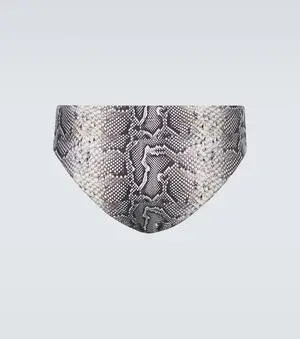 TOM FORD Snake Print Swim Briefs