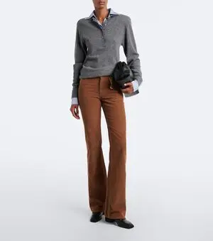 Stella McCartney Cotton Corduroy Flared Pants