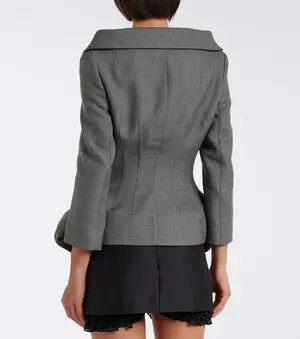 Magda Butrym Peplum Virgin Wool Blazer