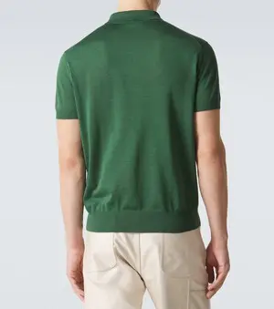TOM FORD Silk And Linen Polo Sweater - Green