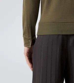 TOM FORD Wool, Cashmere, And Silk Henley Shirt