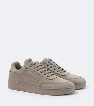 Saint Laurent Suede Lace-up Sneakers - Grey