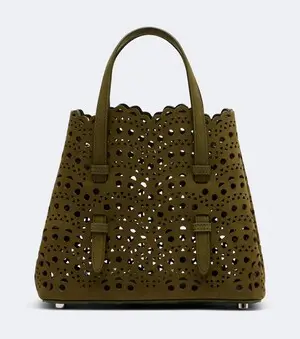 Alaïa Mina 20 Small Leather Top-handle Bag - Green