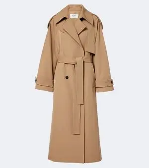 RÓHE Belted Cotton And Wool-blend Coat - Beige