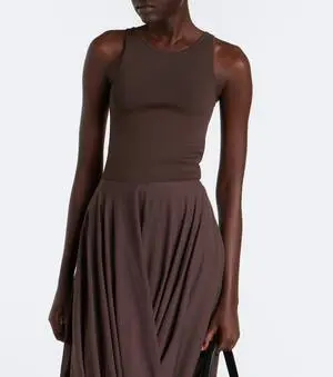 TOTEME Ribbed Knit Tank Top - Brown
