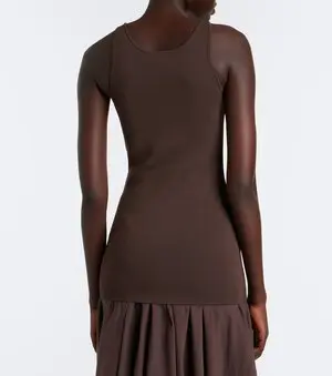 TOTEME Ribbed Knit Tank Top - Brown