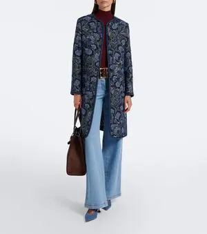 Etro Arnica Large Coated Canvas Tote Bag