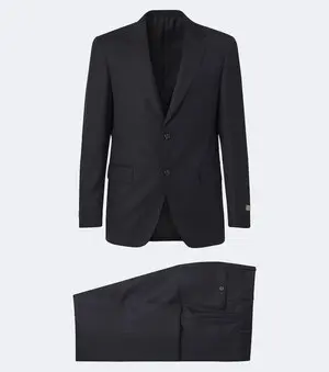 Canali Pinstripe Wool Suit - Blue