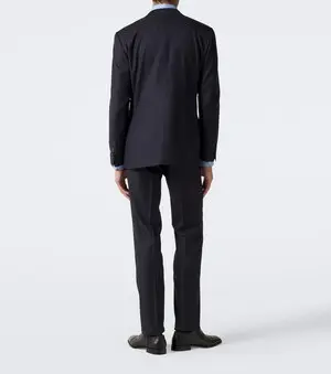 Canali Pinstripe Wool Suit - Blue