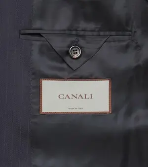 Canali Pinstripe Wool Suit - Blue