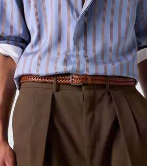 TOM FORD Braided Leather Belt