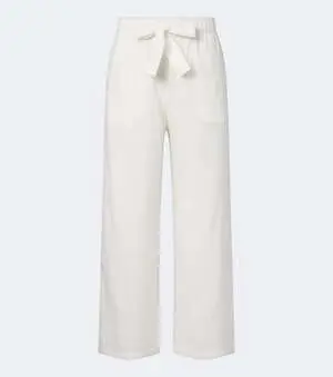 TOTEME Silk Wide-leg Pants - White