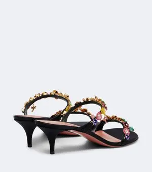 Amina Muaddi Vittoria Embellished Mules