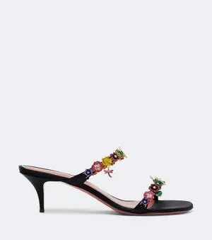 Amina Muaddi Vittoria Embellished Mules