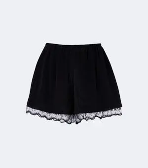 Simone Rocha Lace-trimmed Shorts - Black