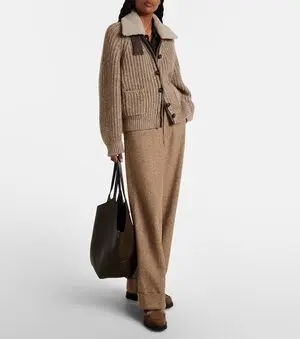 Brunello Cucinelli Monili Medium Leather Tote Bag