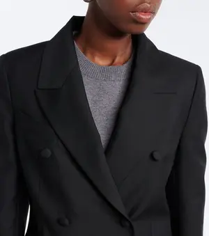 RÓHE Wool And Mohair Double-breasted Blazer