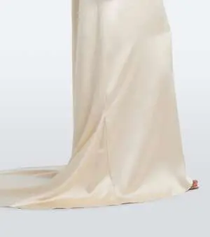 RÓHE Peplum Satin Gown