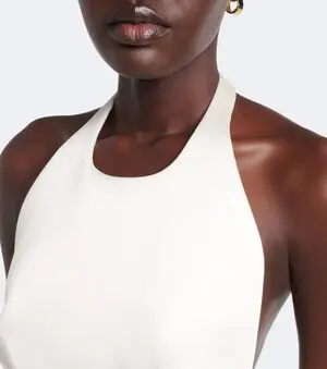 RÓHE Peplum Halterneck Top
