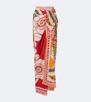 La DoubleJ Printed Cotton Beach Cover-up - Multicoloured