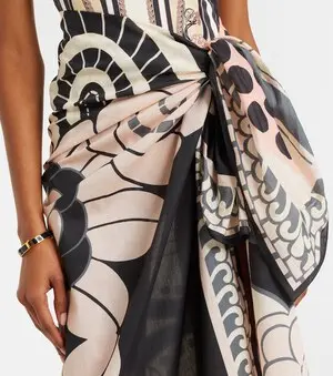 La DoubleJ Printed Cotton Beach Cover-up - Multicoloured