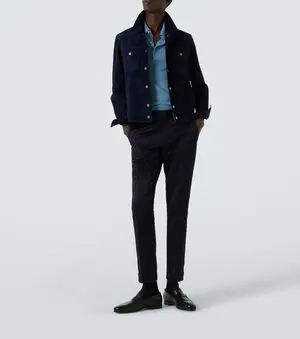 TOM FORD Cashmere And Silk Polo Sweater - Blue