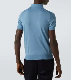TOM FORD Cashmere And Silk Polo Sweater - Blue