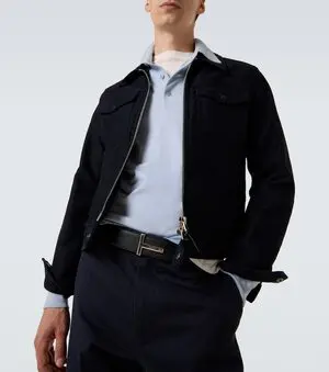 TOM FORD Cashmere And Silk Polo Sweater - Blue