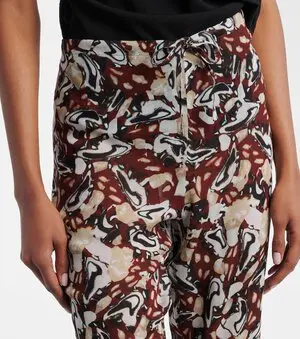 Dries Van Noten Printed Straight Pants - Brown