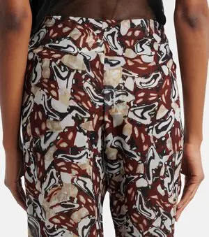 Dries Van Noten Printed Straight Pants - Brown