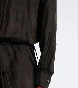 Dries Van Noten Striped Midi Dress