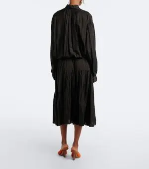 Dries Van Noten Striped Midi Dress