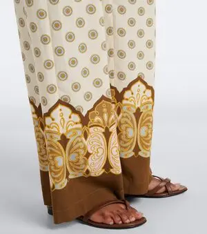 La DoubleJ Club Printed Wide-leg Pants - Multicoloured