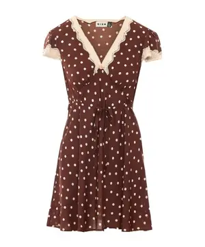 Rixo V-neck Dress - Red