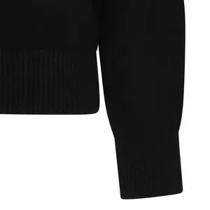 Khaite Jackson Long-sleeved Knitted Polo Shirt - Black