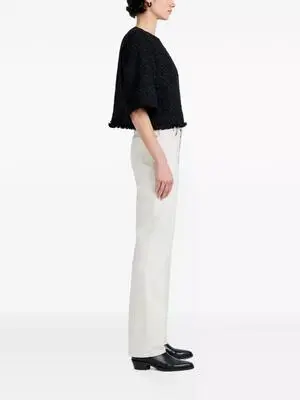 Proenza Schouler White Label Maura Basket-weave Top