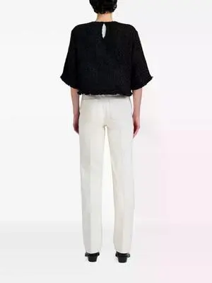 Proenza Schouler White Label Maura Basket-weave Top