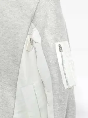 Sacai Panelled Zip-up Hoodie