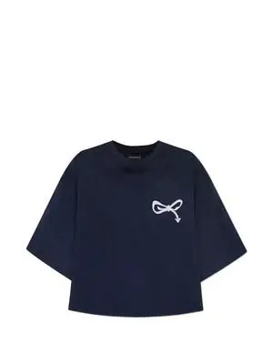 Emporio Armani Bow Detail T-shirt - Blue