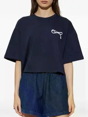 Emporio Armani Bow Detail T-shirt - Blue