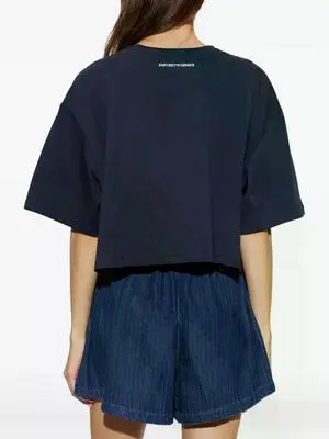 Emporio Armani Bow Detail T-shirt - Blue
