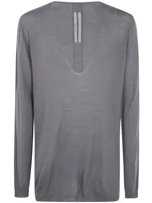 Rick Owens Sweater Wool "oversized V - Gray