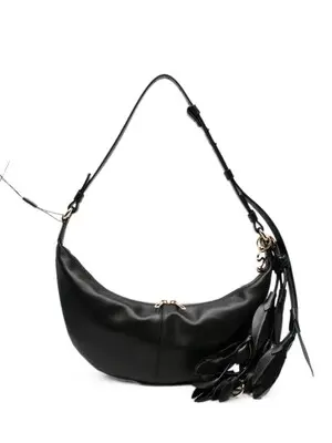 Max Mara Shoulder Bag With Feathers "spx Argenta - Black