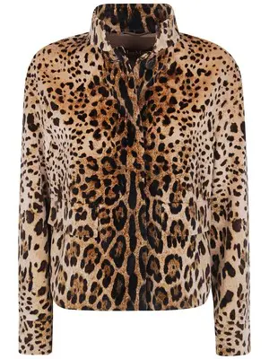 MAX MARA Jacket Leopard Velvet "mst Edro"