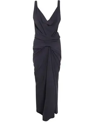Rick Owens Draped Viscose "strutter" Dress