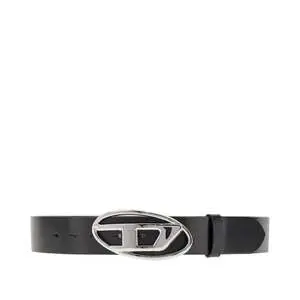DIESEL® D' Logo Leather Belt