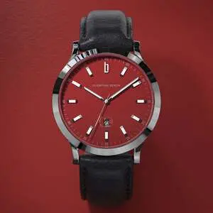 Lilienthal Berlin Huxley Ii Crimson Leather Black