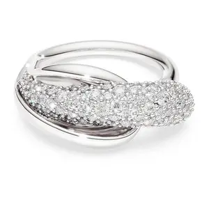 SWAROVSKI Classica Cocktail Ring With Pavé Zirconia And Sterling Silver - White